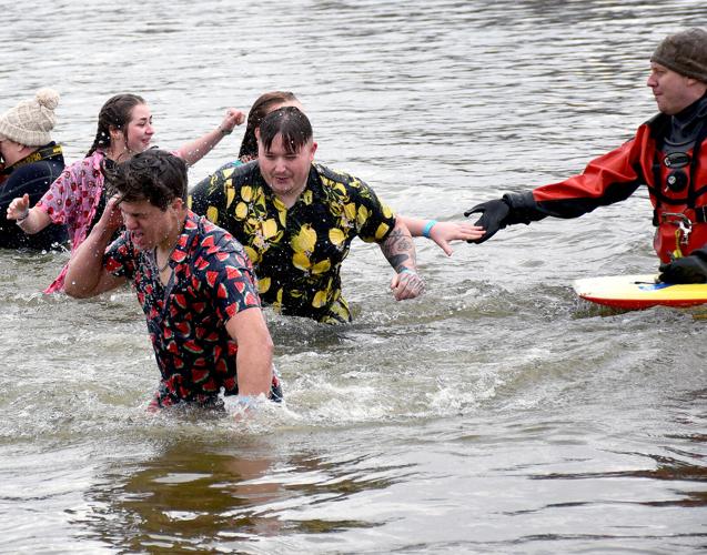 Polar plunge brings frigid fun to Lake Sara | Local News ...