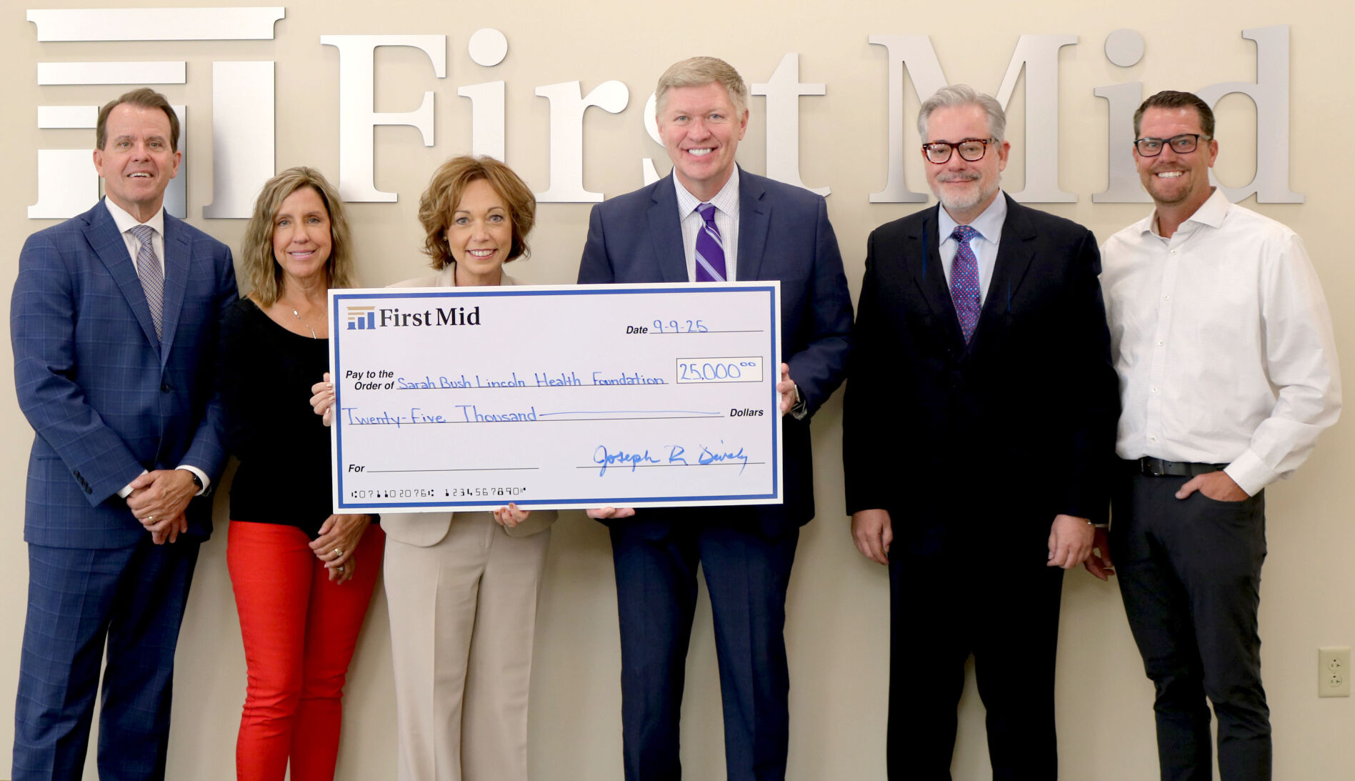 First Mid donates to support SBL Specialty Pavilion | Community ...