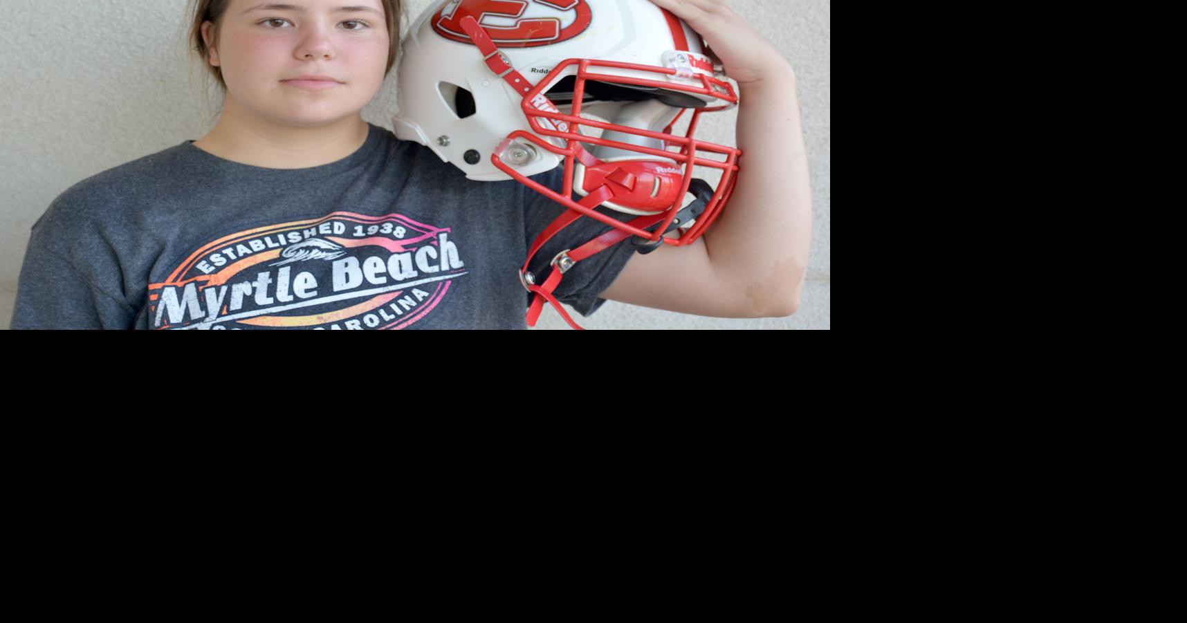 Girl on the Gridiron: Emma Kessler only female on EHS football team ...