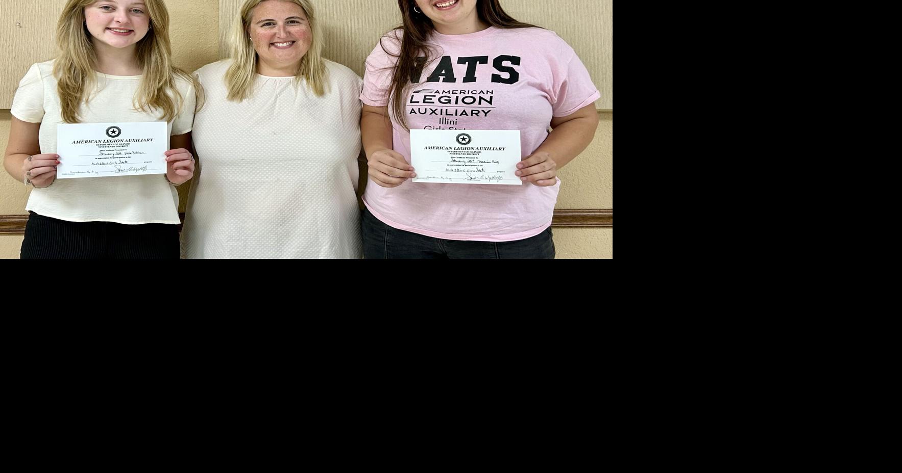 Strasburg Auxiliary Illini Girls State Delegates share experience at ...