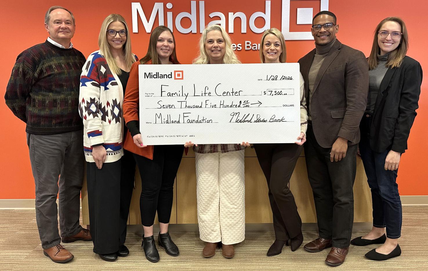Midland States Bank Foundation contributes to Family Life Center ...