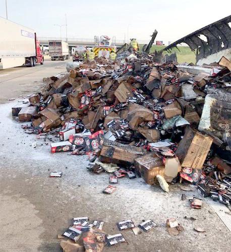 UPDATE: $300K worth of Kit Kats consumed in truck fire | Local News ...