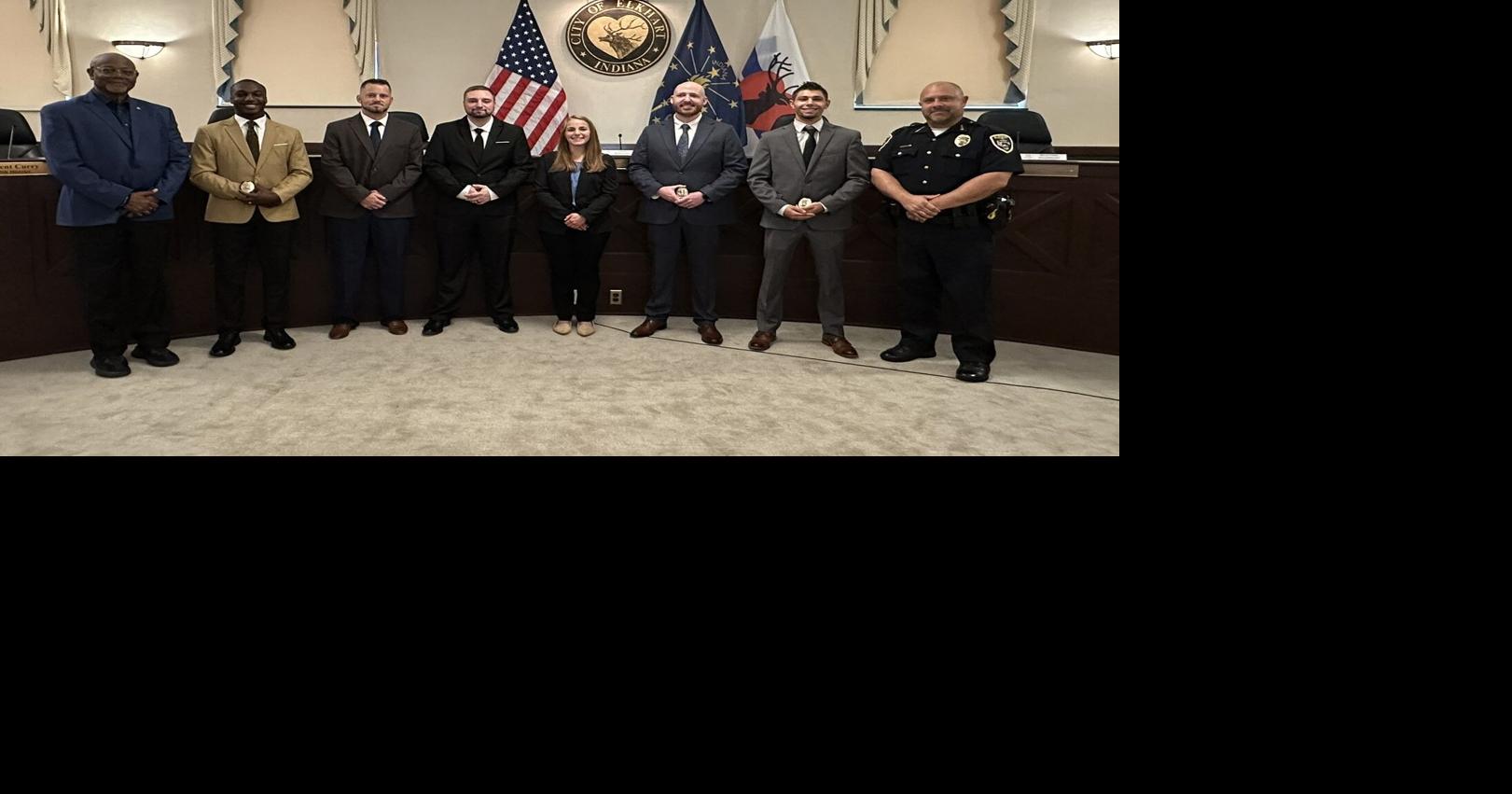 Elkhart Police Department welcomes six officer hires | Hometown ...