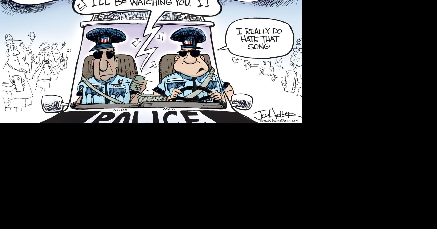 Editorial cartoons: Watching police, data breech, ISIS strategy and ...