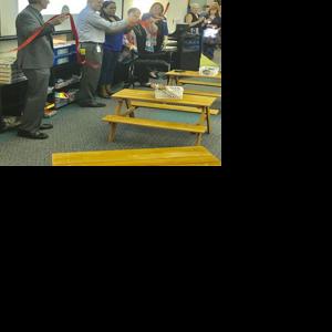 Mary Feeser unveils new library as part of Elkhart Education Foundation ...