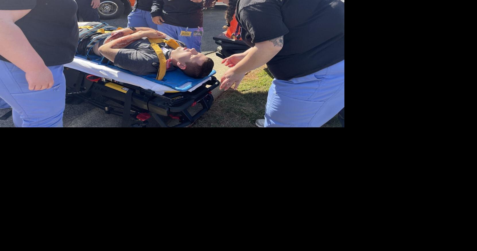 Nursing students take part in mock accident simulation | School ...