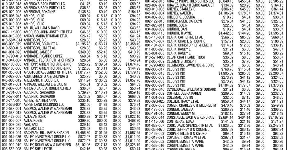 ELKO COUNTY TREASURER - Ad from 2026-05-09