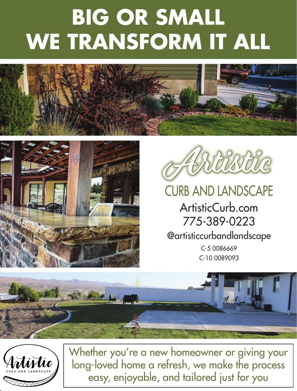 ARTISTIC CURB AND LANDSCAPE - Ad from 2026-06-02