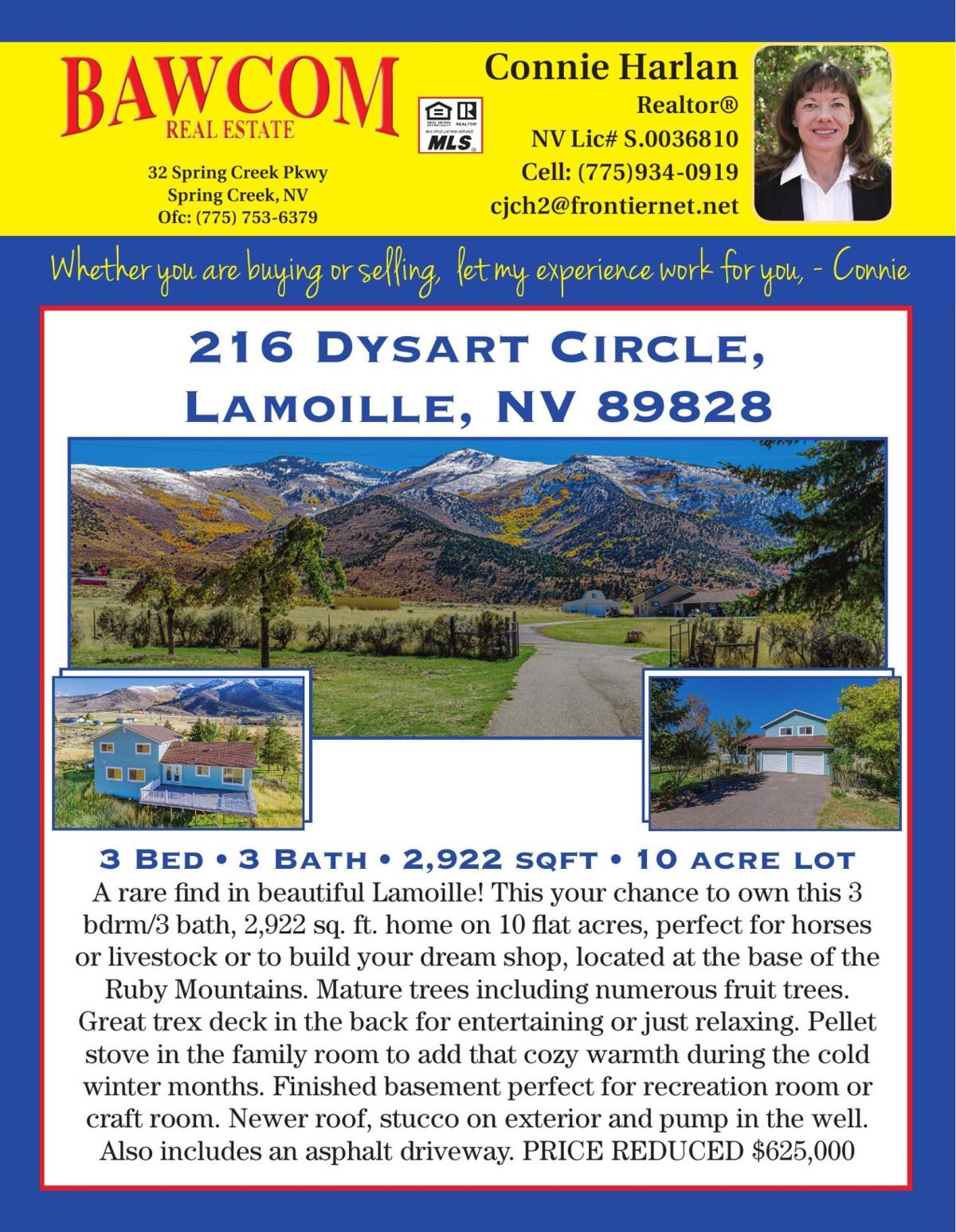 BAWCOM/ CONNIE HARLAN - Ad from 2026-01-03