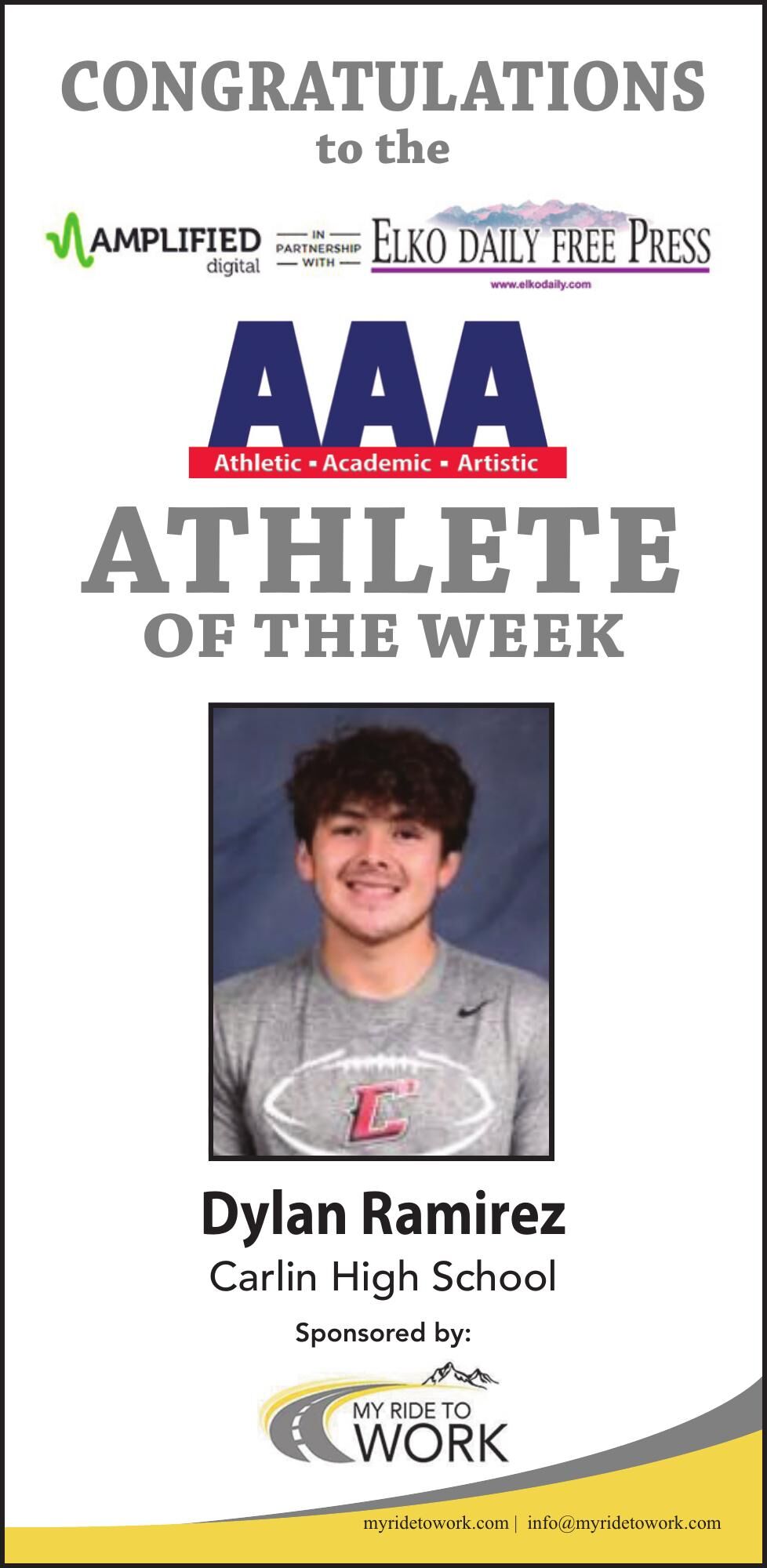 MY RIDE TO WORK - Ad from 2025-12-24