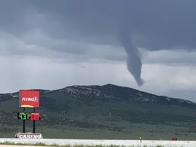 Funnel cloud seen near Wells