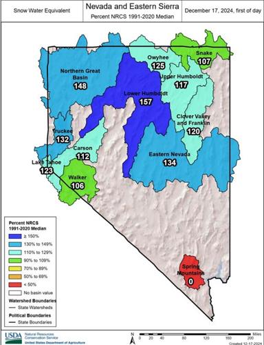 Jeff Anderson, state surveyor, snowpack looks good so far