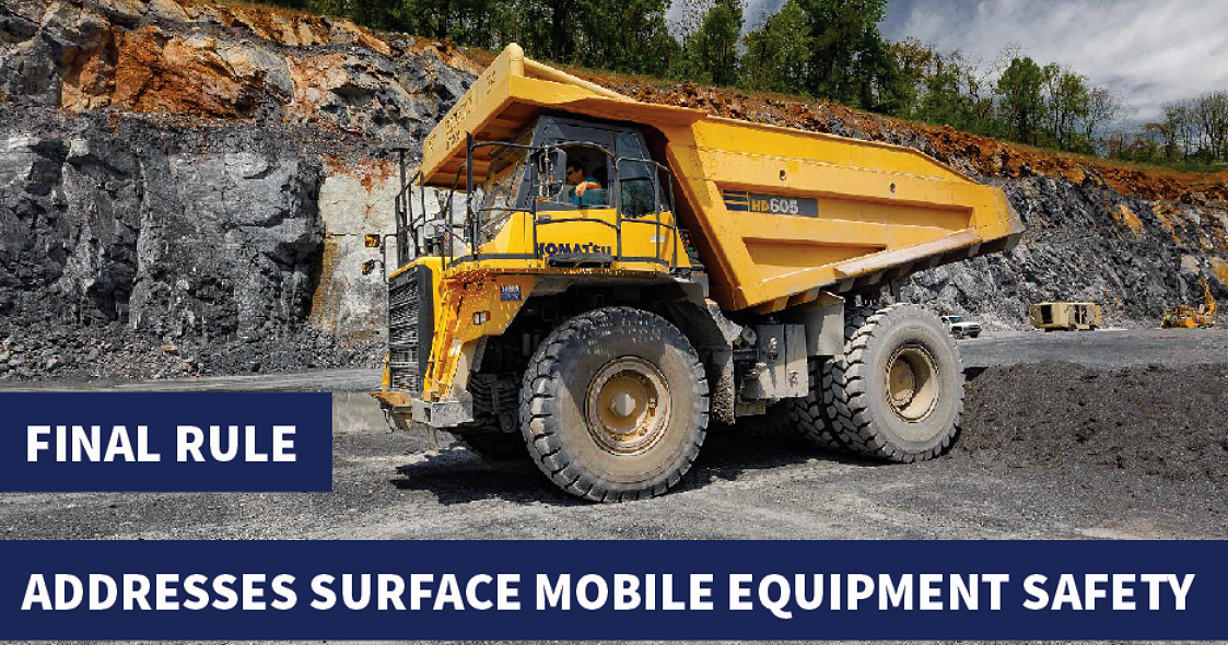 Mine safety regulators announce final rule on surface mobile equipment