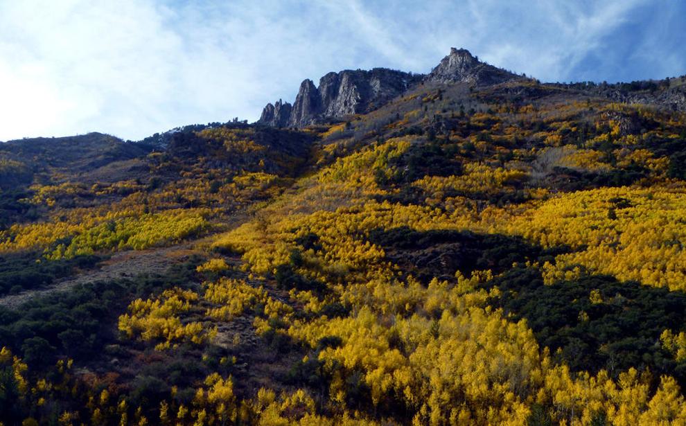 Late-summer snow coats mountains in Elko area