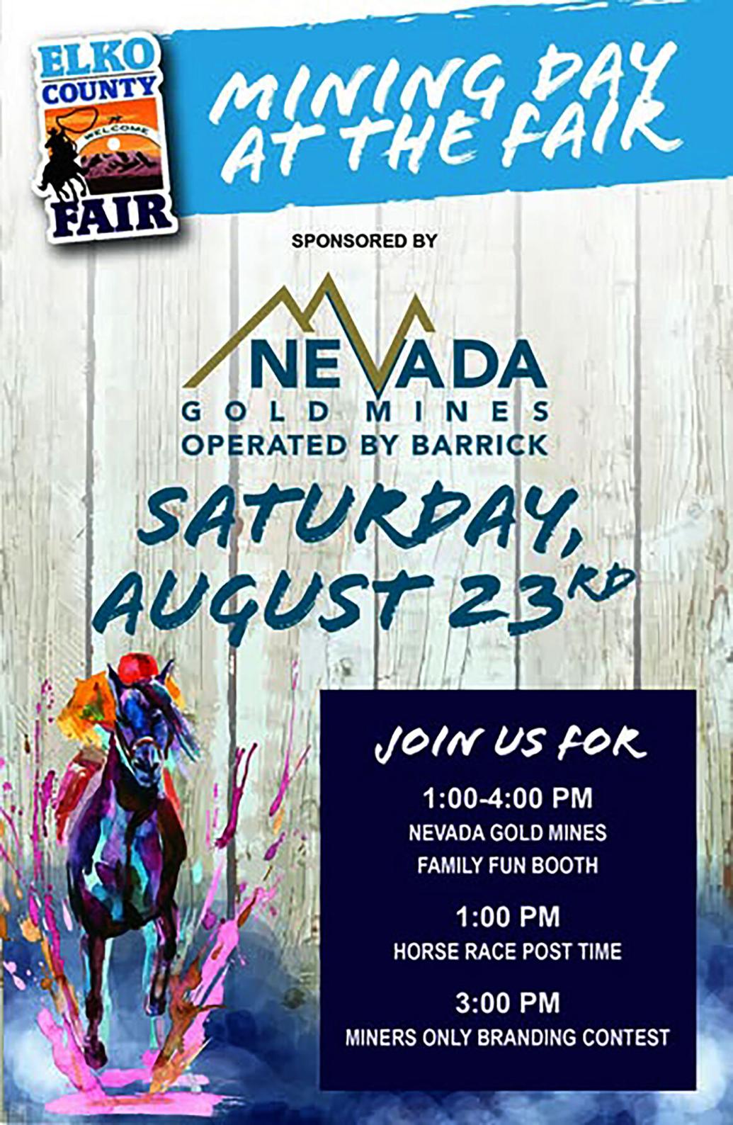 Mining Day at the Fair sponsored by Nevada Gold Mines