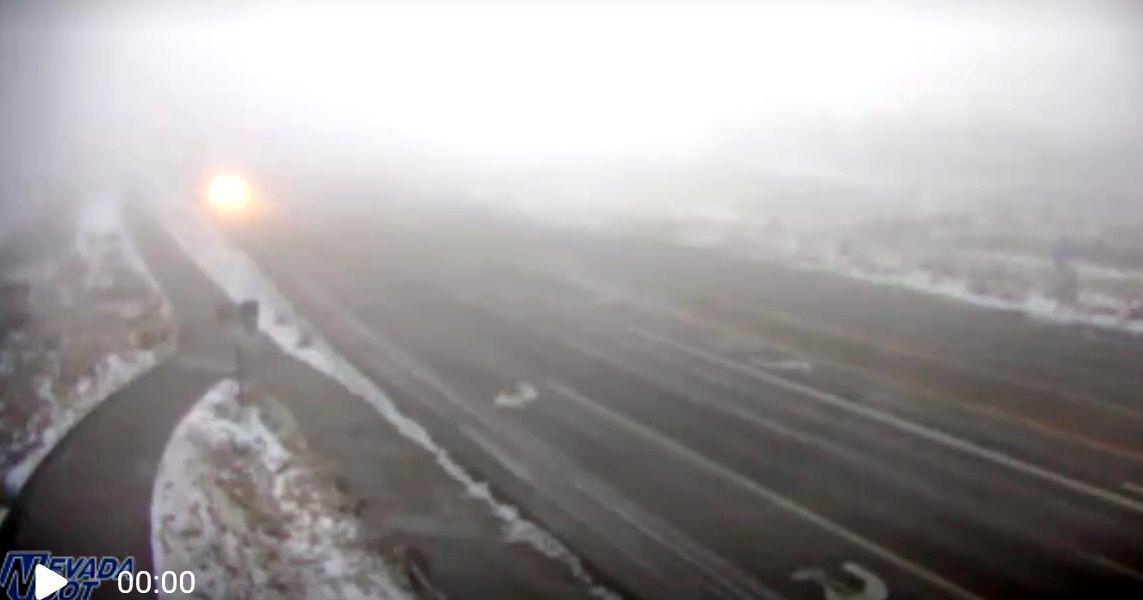 Sunday morning fog in Elko area; snow headed to central Nevada