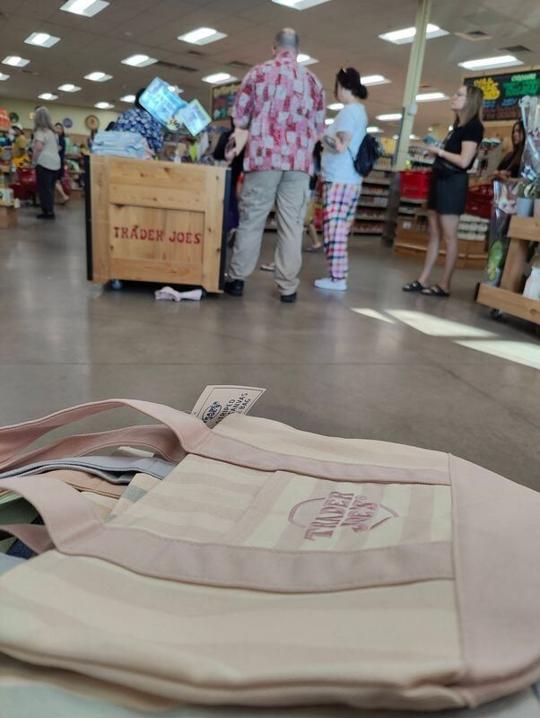 Trader Joe’s restocking striped tote bags as they quickly sell out