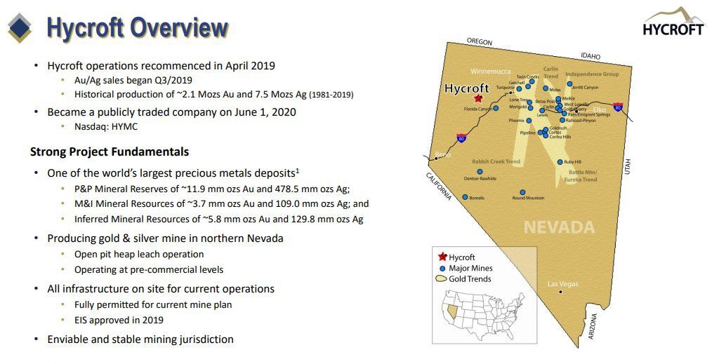 Hycroft’s gold, silver production up