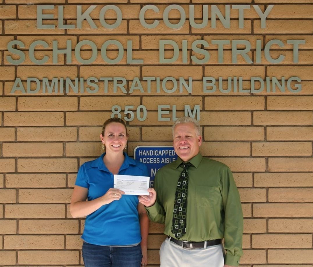 Elko Schools receive Newmont donation