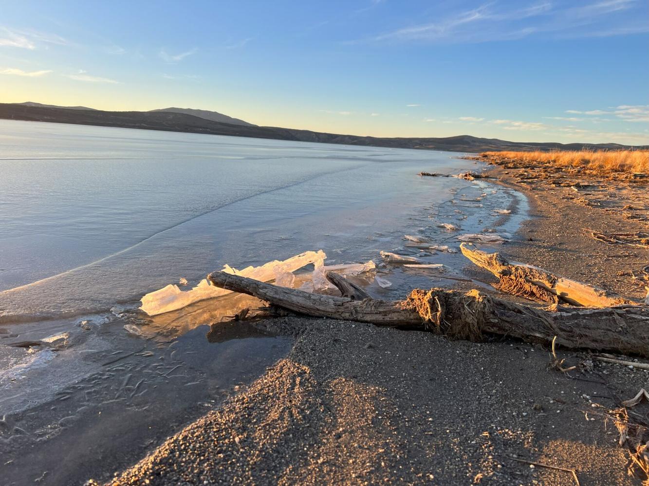 Gallery: The frozen-over South Fork Reservoir as a new year begins