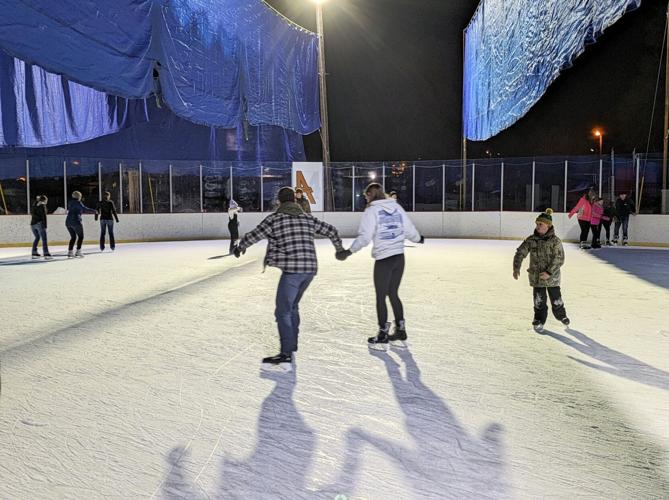 Elko's newest outdoor ice skating rink a success