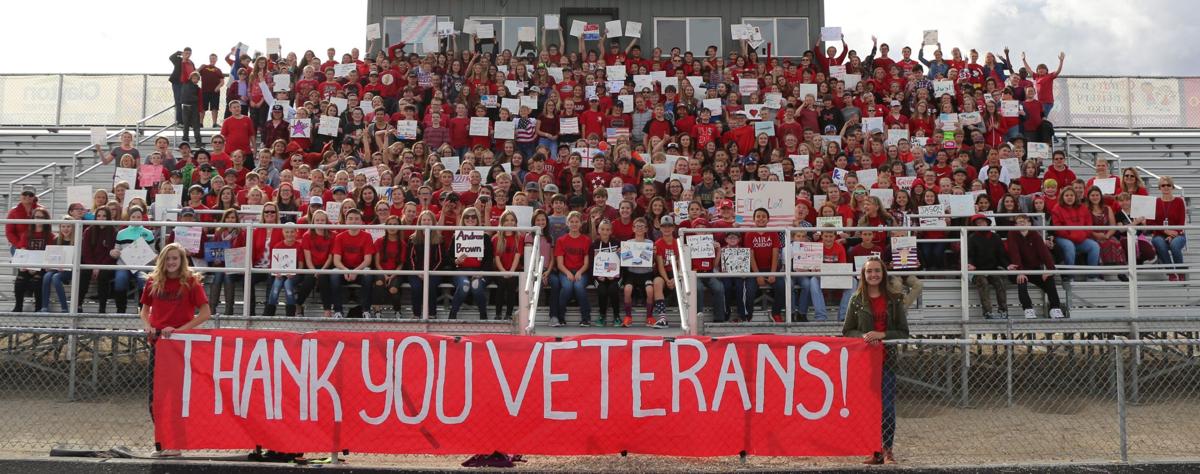 Spring Creek Middle School students honor Veterans Day