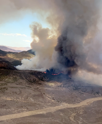 Fire east of Wells