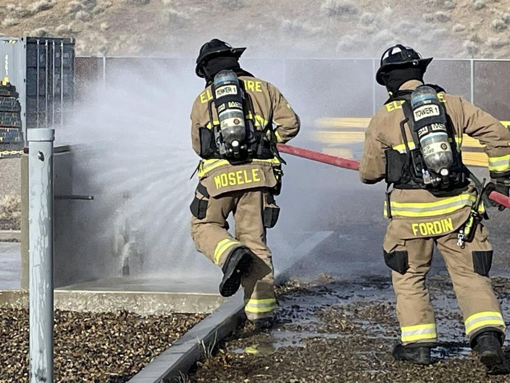 Elko Fire Department trains for gas fires with Southwest Gas