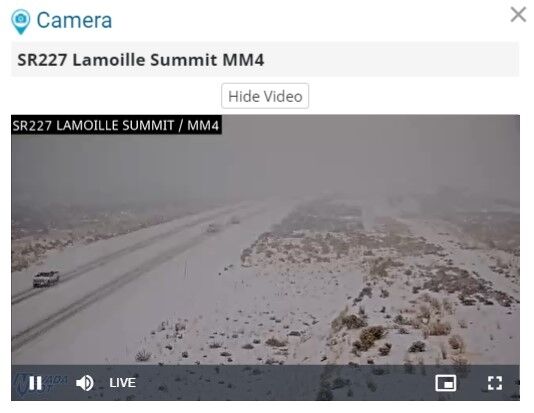 Wintery weather blankets Elko County in snow