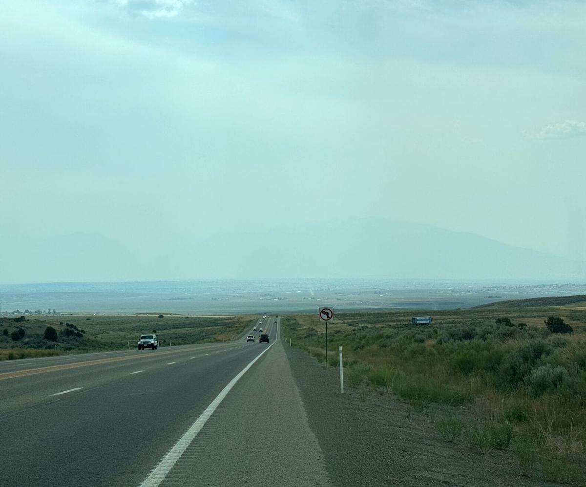 Smoke over area comes from 2 fires south, east of Elko