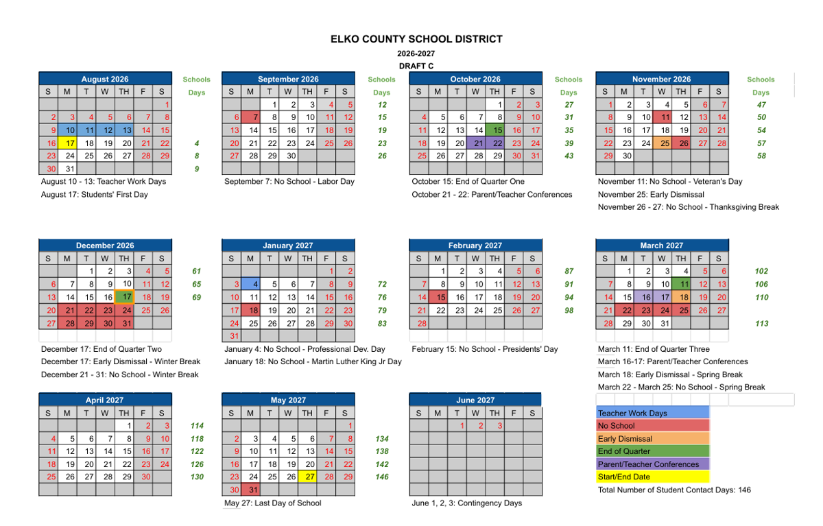 Next school year will start Aug. 17; mirror of current year