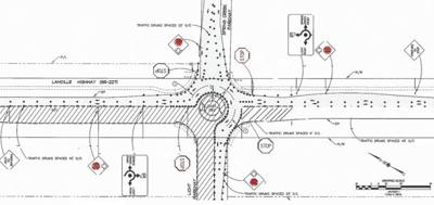 Roundabout traffic pattern to change