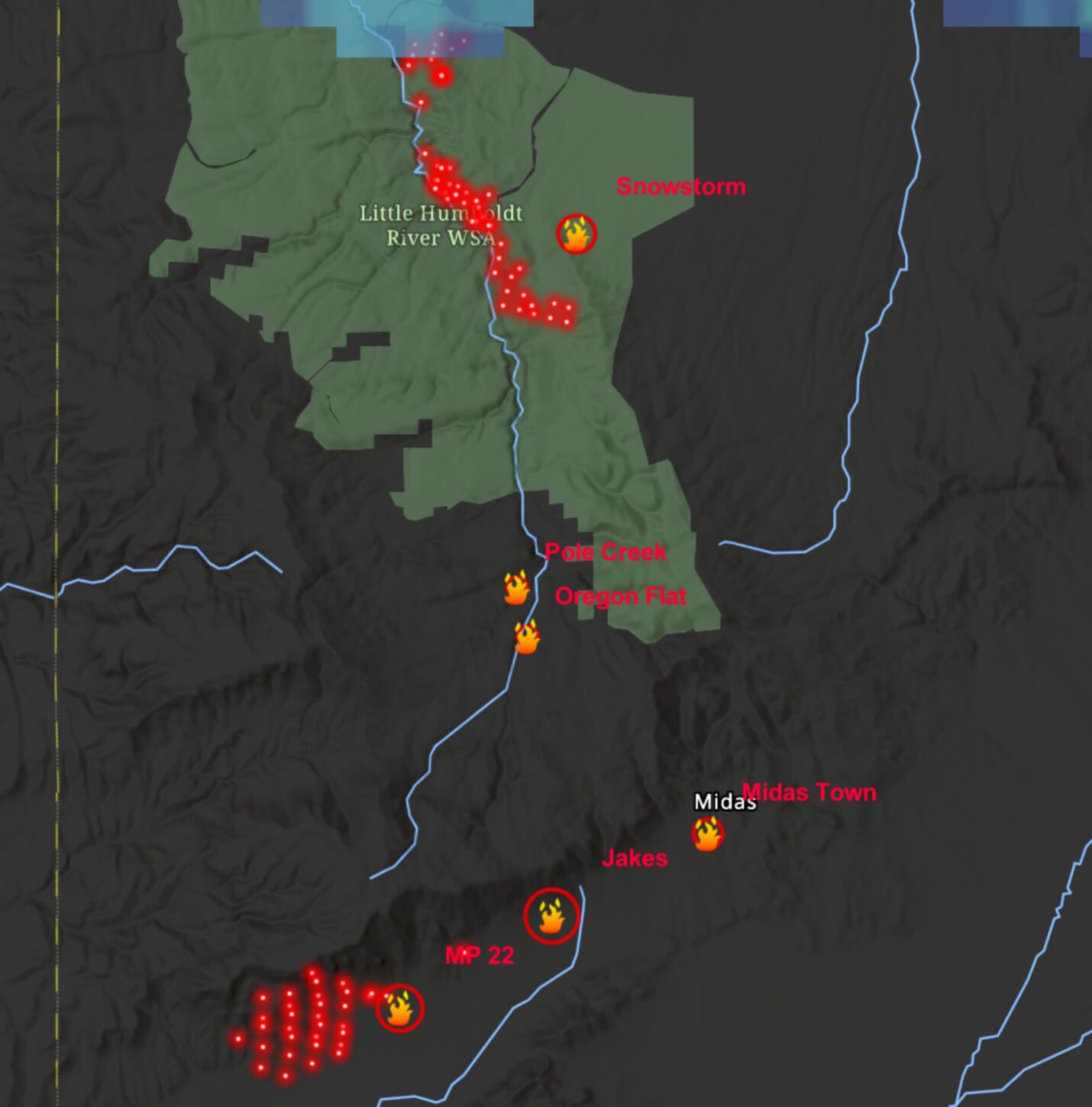 Fires spread across western Elko County