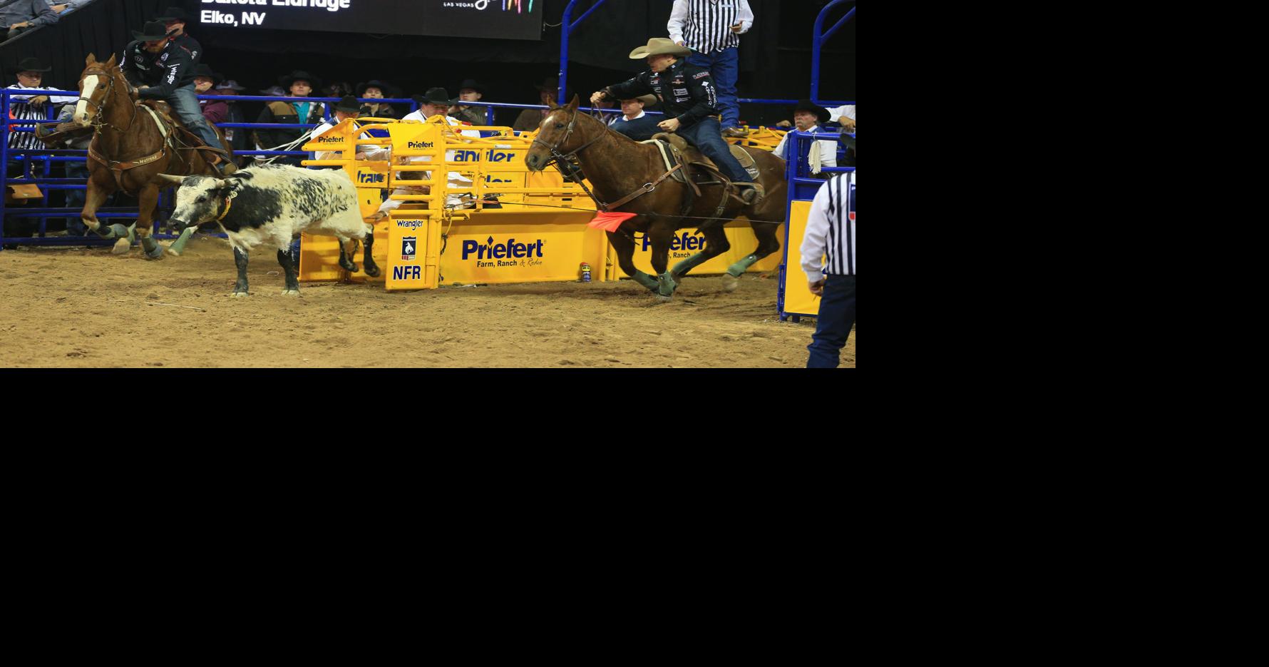 Wrangler National Finals Rodeo — Dakota Eldridge, Trenten Montero ...