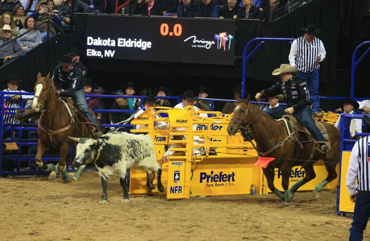 Wrangler National Finals Rodeo — Dakota Eldridge, Trenten Montero ...