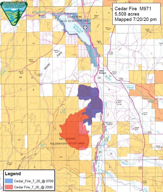 Fire south of Elko 20% contained