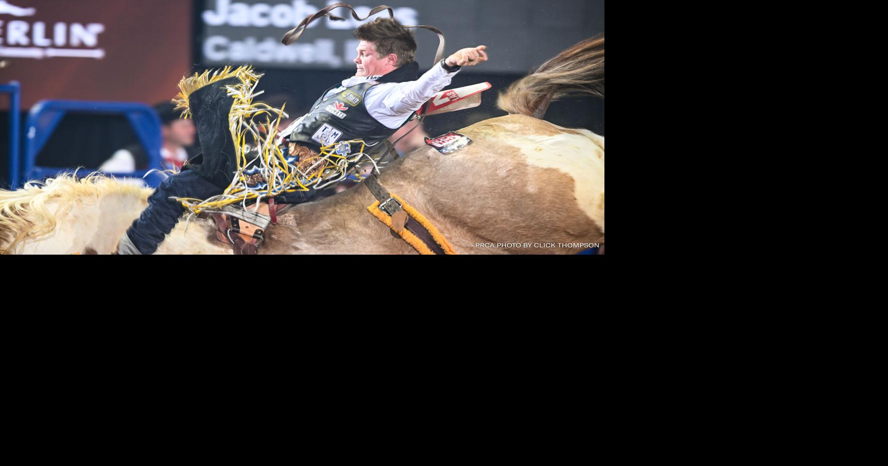 2023_NFR_R08_BB_ Jacob Lees_160 San Angelo Sam_Pete Carr Pro Rodeo ...