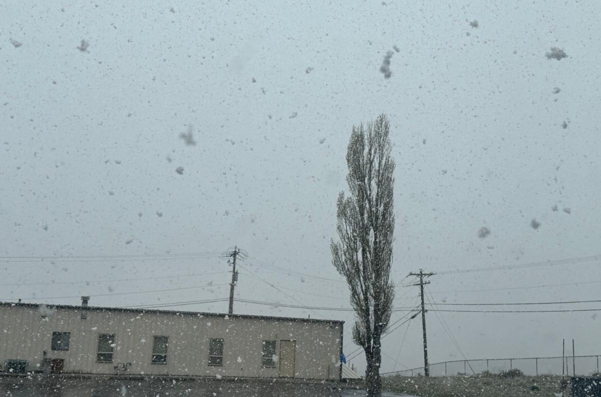 Snowfall comes through Elko with more expected Monday