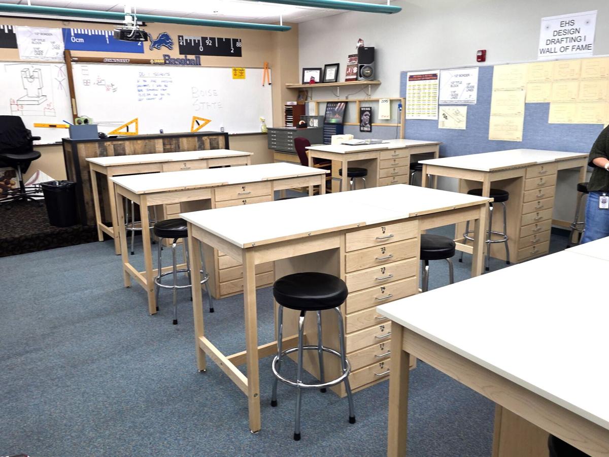 Donation helps high school drafting program get new desks