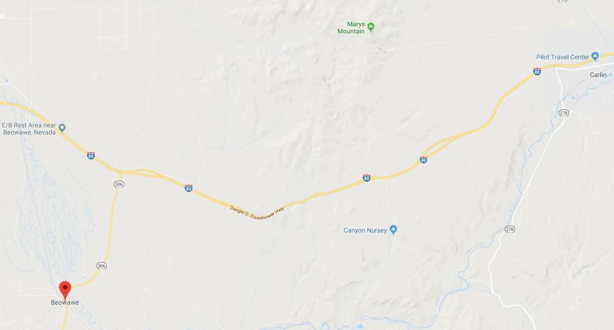 Fatal crash on freeway at Beowawe