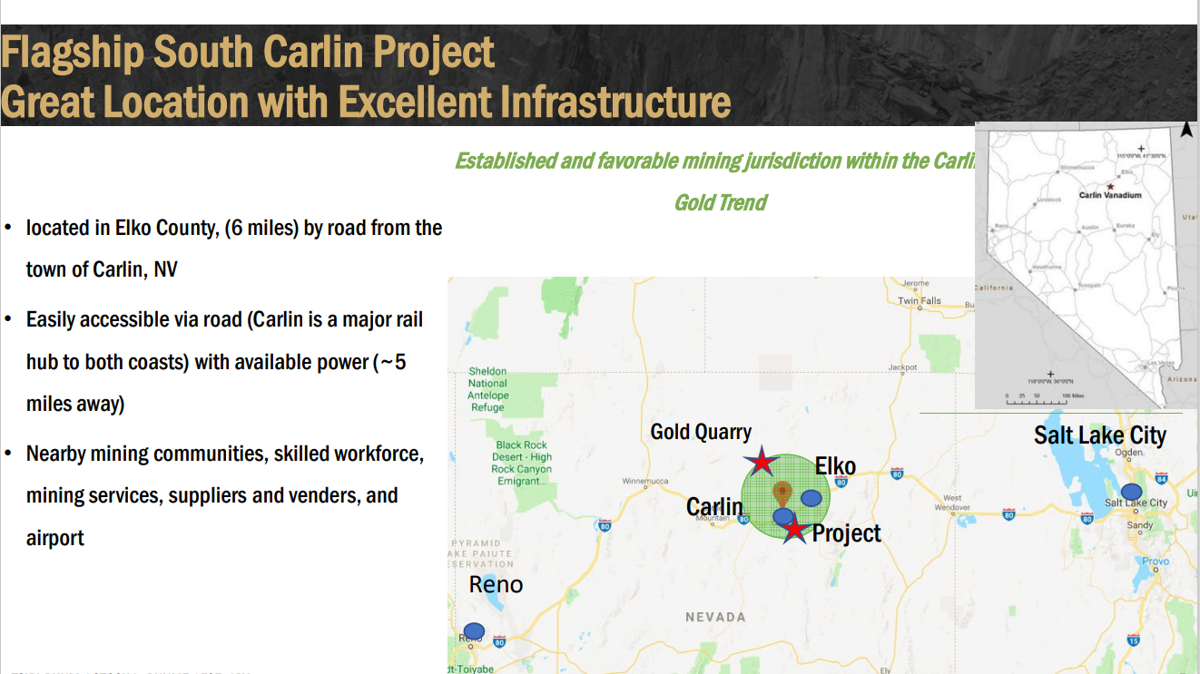 Elko County vanadium project gets county support for grant