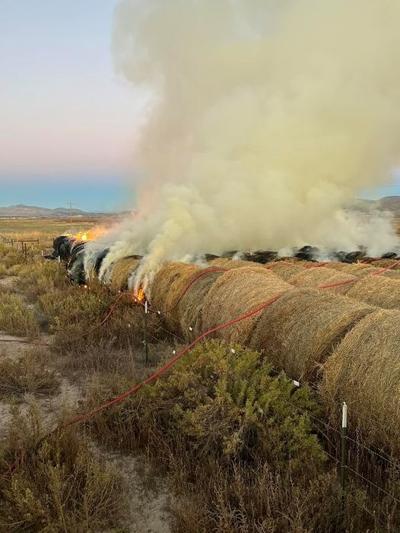 Haystack fire to burn over weekend