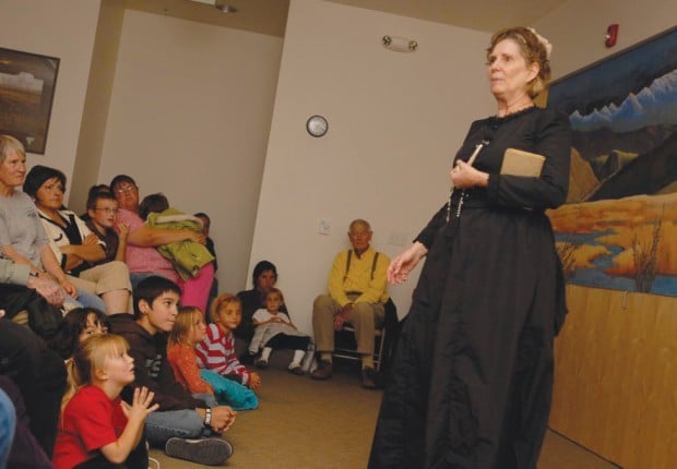 Professor reenacts the life of a Donner Party survivor at center