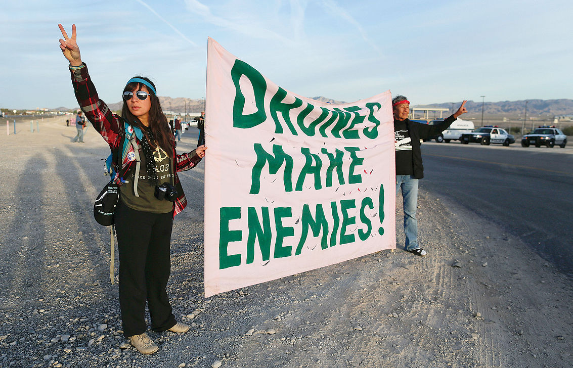 Anti-drone protesters arrested outside Nevada base