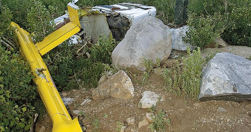 Angel Lake crash: Helicopter wrecks, four men injured