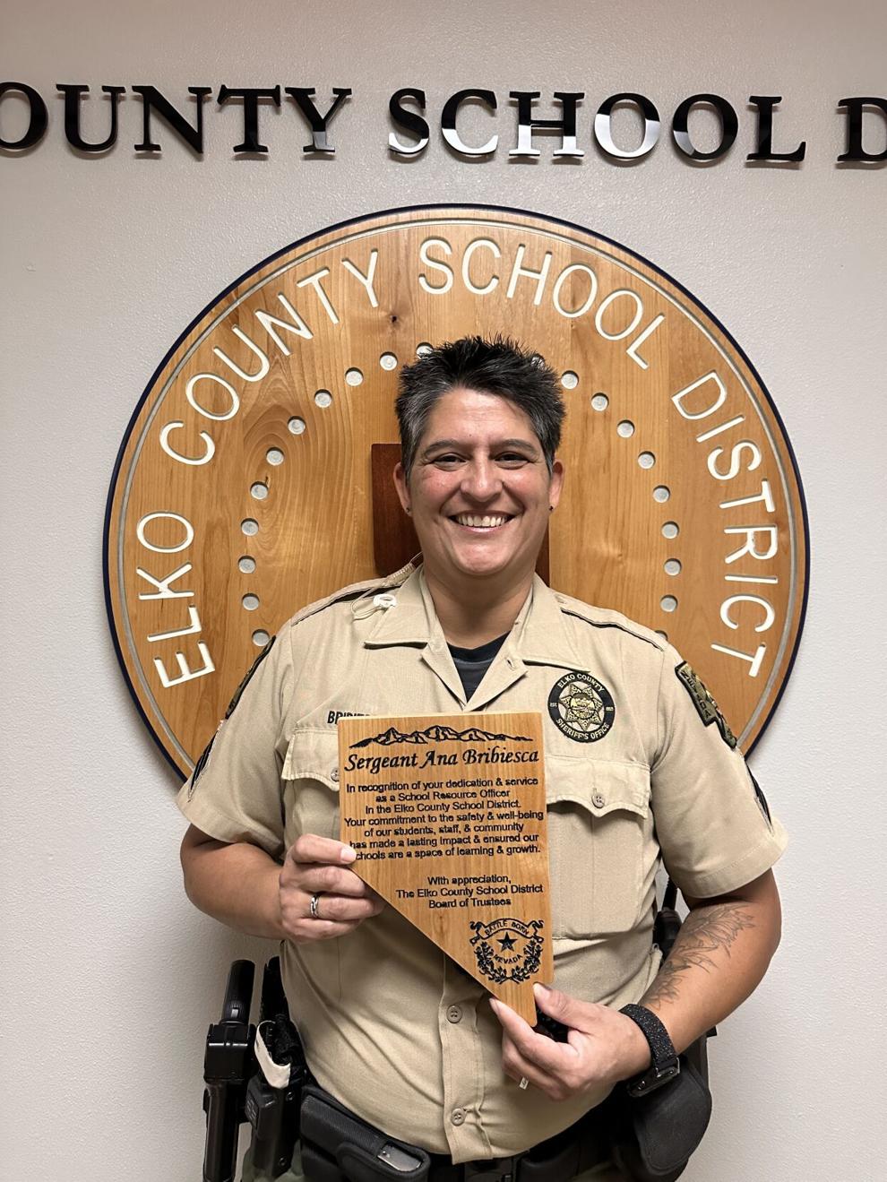 School board honors Sgt. Ana Bribiesca for years of service