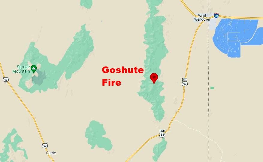 Wildfire reported in Goshute wilderness study area