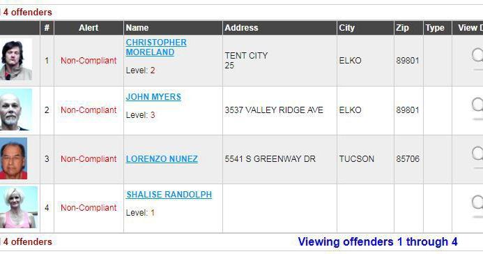 Elko PD offers sex offender search tool