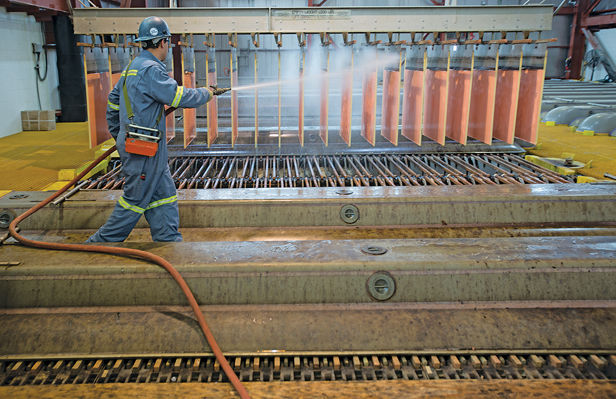 Newmont's Phoenix Mine produces copper plates