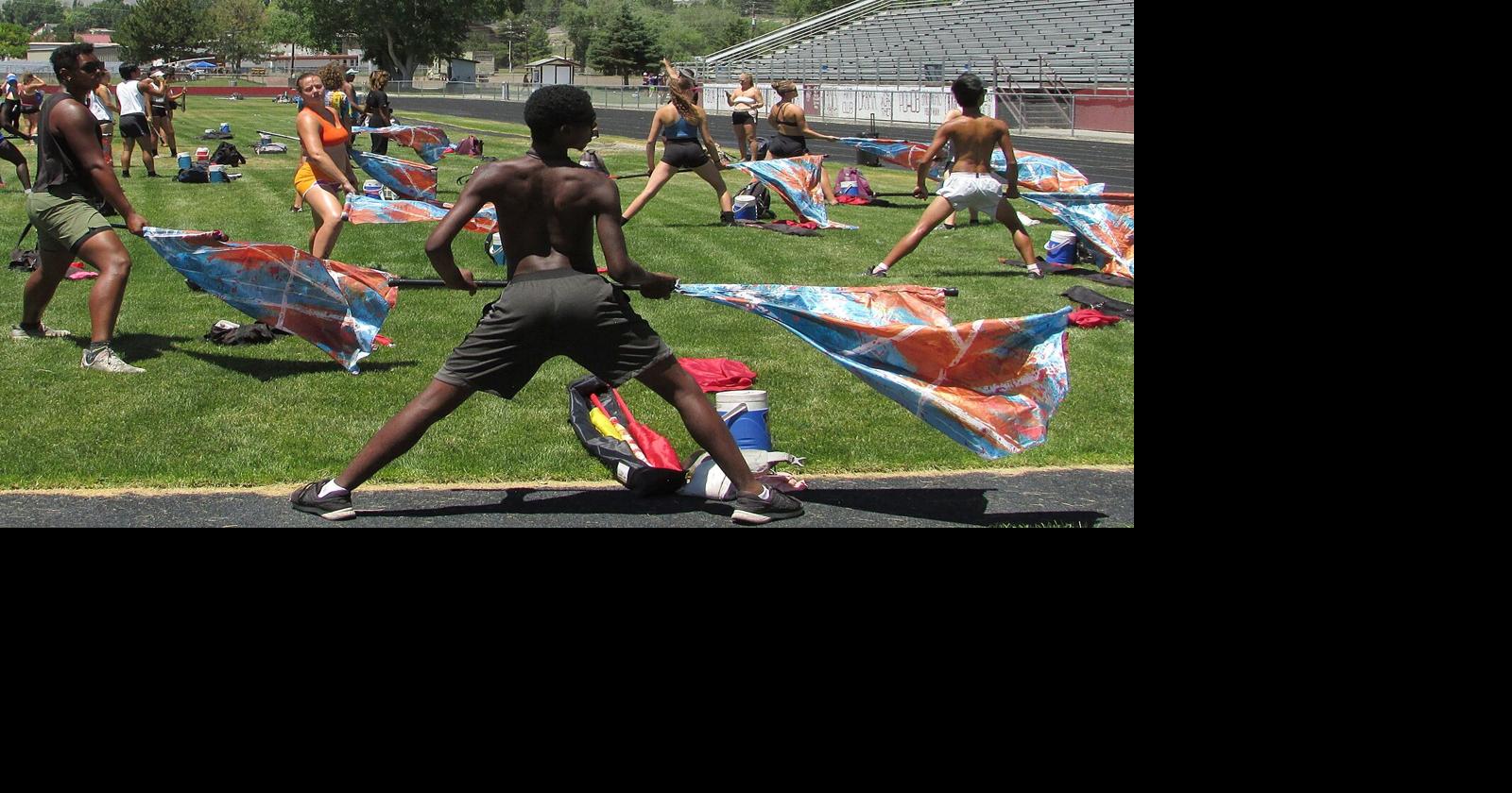 Sacramento Mandarins rehearse at Warrior Field